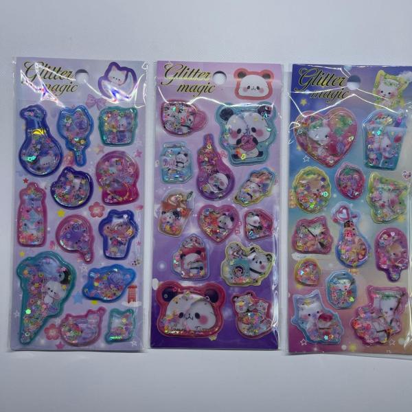 ━━━━━━━━━━━━━━━━━━ぷっくり可愛いウォーターシール（3枚セット）━━━━━━━━━━━━━━━━━━手帳・ノート・スマホケースなどのデコにぴったり♪立体感のある「ぷっくり3D」デザインで、貼るだけで一気に可愛く華やかになりま...