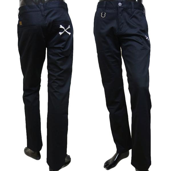 【仕様】・フロント→骨は刺繍・バック→クロスボーンは刺繍・ジッパーフライ・ポケットはフロントに2か所、バックに2か所・フロントにDカン付き(ウォレットチェーンの留め具などに使用可)・バックにブランドネーム付き【商品説明】バンソンのチノパンツ...