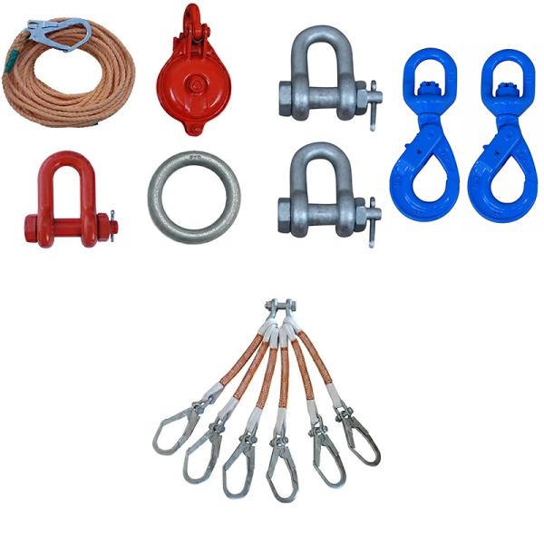 ユニパー 高速ウインチと併用する足場専用ブラケットアーム 専用吊り具セット！ユニパー株式会社製の足場用高速ウインチ疾風とシルバーユニアームに使用する吊具セットです！【吊り具セットＡ】・介錯ロープ（大径フック付）×1・オタフク滑車　SB-5F...