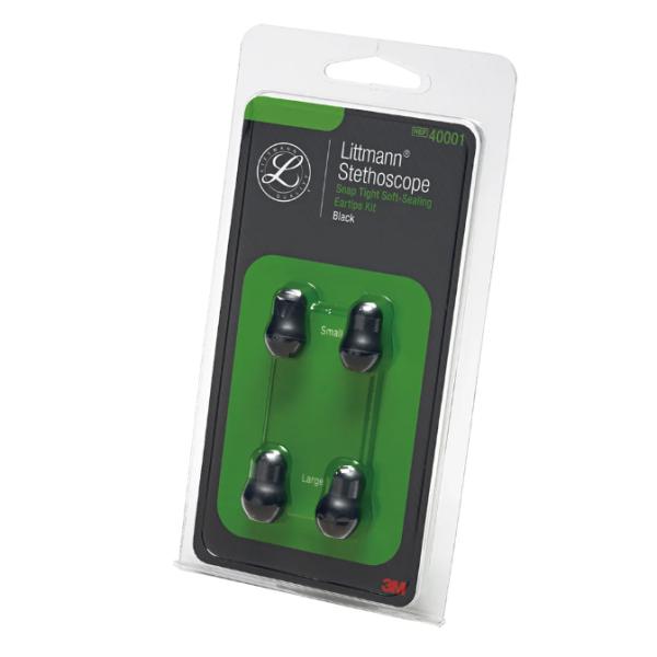 【特徴】●大（直径1.3cm）と小（直径1.2cm）のイヤーチップ（黒）がセットになった製品です。●すべてのリットマン聴診器に対応しています。【仕様】●イヤーチップ：黒