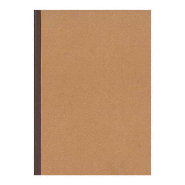 表も裏もシンプルなクラフト表紙なので、シールやイラストで自由にカスタマイズ出来ます。【仕様】●縦×横×高さ（ｍｍ）：297×210×5●本体重量（ｇ）：260●A4●30枚●糸綴じ●7mm罫×35行 止罫