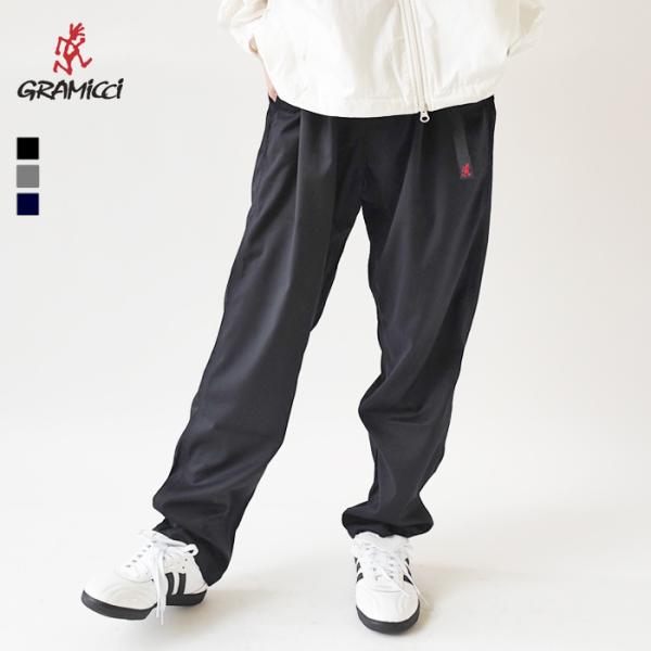 ストレッチ性のあるギャバジン素材で見た目きれい、穿き心地はイージーな一本。グラミチならではのガゼットクロッチとウェビングベルトはそのまま。 裾に向かって細くなるテーパードシルエットで少し光沢感があり滑らかでドレープ性に優れています。サラっと...