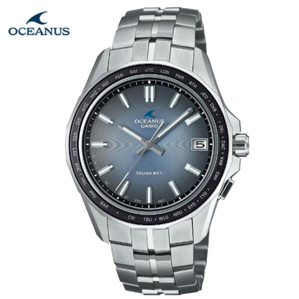 ■型番・OCW-S400RA-2AJF■サイズ・本体サイズ約H46.5×W41.3×D9.2mm■カラー・シルバー×ブルー■ムーブメント・タフソーラー（ソーラー充電システム）■素材・チタン/両面反射防止コーティングサファイアガラス（デュアル...