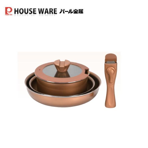 VISIONS GOLD Coating IH対応クックウェア5pcsセット CP-8725  硬質セラミック配合により高い耐久性を実現サイズ（約） マルチポット18cm：外径190×高さ88mmフライパン22cm：外径230×高さ50mm...