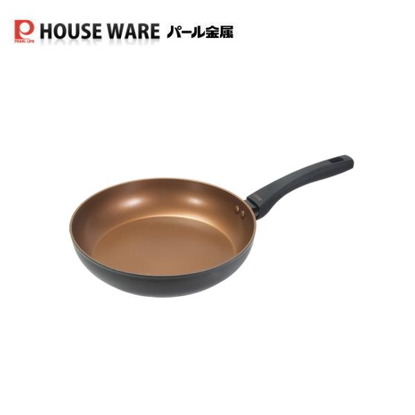 VISIONS GOLD Coating IH対応フライパンBlack 26cm CP-1747    硬質セラミック配合により高い耐久性を実現手に優しいソフトハンドルサイズ (約)全長455×幅265×高さ95mm
