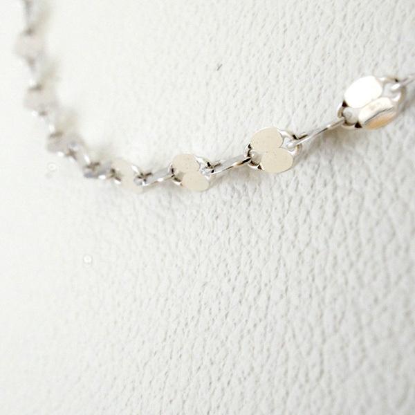 製品仕様商品名 【42cm】Pt999 純プラチナ ペタルチェーンネックレス重さ 約1.48ｇ寸法 長さ：約42cmチェーン最大幅:約1.4mmプレート最大幅：約2.6mm素材／材質 純プラチナ（Pt999）色 プラチナ系ご注意事項 ※工房...