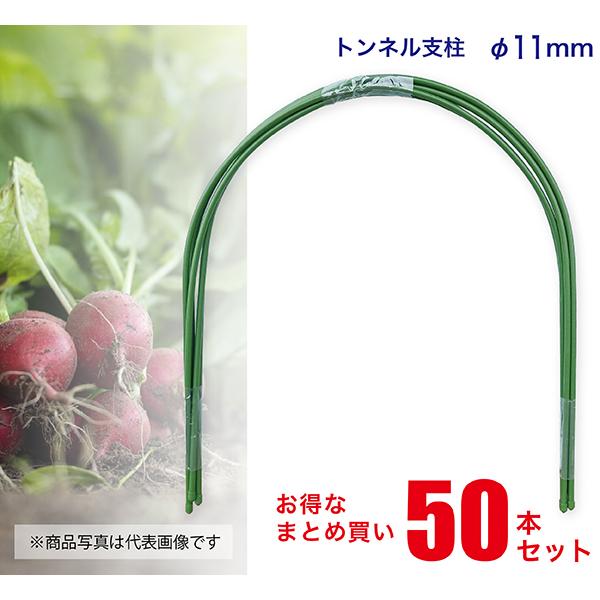 ■商品名：トンネル支柱 11mm×210cm 50本セット (まとめ買い) (配送地域限定商品) アーチ支柱 農業 畑 TS-11-210-SET-HOUJIN-ONLY 5本組x10【配送地域限定商品】大型・長尺商品のため、大変申し訳ござ...
