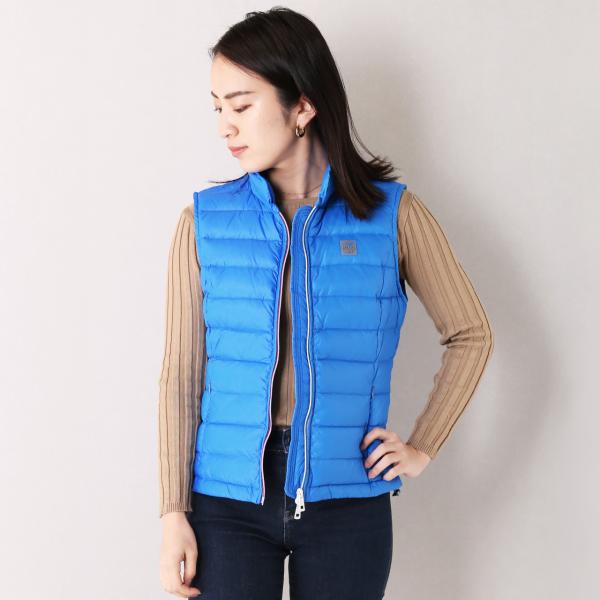 【発売日：2020年03月13日】［ huyu10cpn ］●デザイン季節の変わり目に重宝するショートダウンベスト。シンプルでカジュアルなデザインで、パンツやスカートに合わせてもすっきり着こなせます。●素材たっぷり空気を含んだ上質ダウンを9...