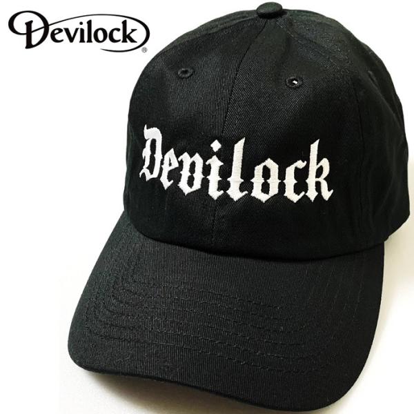 商品番号：DEVILOCK-005DEVILOCKの不良っぽさを表現したオールドイングリッシュタイプのCAP。大きめの刺繍でインパクト大です。様々なコーデに合うデザインなので大活躍間違いナシです。綿100％フリーサイズ：頭周り55〜60cm...