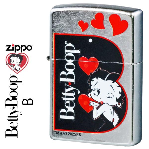 ZIPPO ジッポーライター/ベティー ブープ B ベティーちゃん ストリートクローム エッチング BB-B・90周年記念に限定発売した大人気デザインの復活・キュートでセクシーなキャラクター、ベティ・ブープのレトロ感あふれるデザインのジッポ...