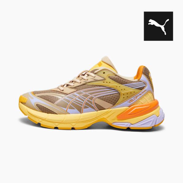 PUMAプーマVELOPHASIS MULTIベロファシス マルチCHOCOLATE CHIP/FLAXEN393449-02ベロファシスシリーズより、ベロファシス マルチ スニーカー。2000年代のランニングシューズにインスパイアされたデ...
