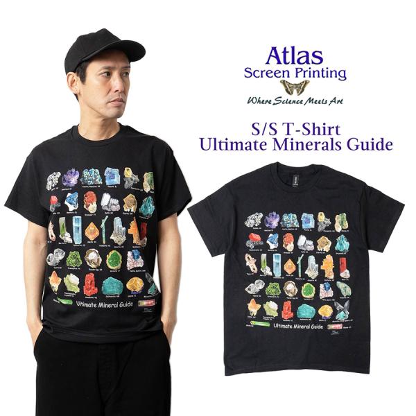 アメリカ国内の博物館向けギフトなどを手掛ける「アトラススクリーンプリンティング」のプリントTシャツ。様々な鉱物を種類ごとに並べた、図鑑の様なデザインが特徴で、色や質感の違いまで細かく表現された見応えのある一枚です。技術の高さを売りにしている...