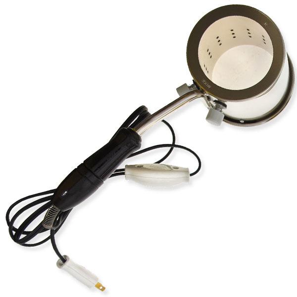 ヒーター内径：８７ｍｍヒーター深さ：７０ｍｍ１００Ｖ−３５０Ｗジャム瓶や保存瓶等の広口瓶用キャップシール加熱用のハンドヒーターです。ヒーター内径８７ｍｍでツイストキャップのジャム瓶でしたらＴ７０クラスまで、スクリューキャップの保存瓶でしたら...