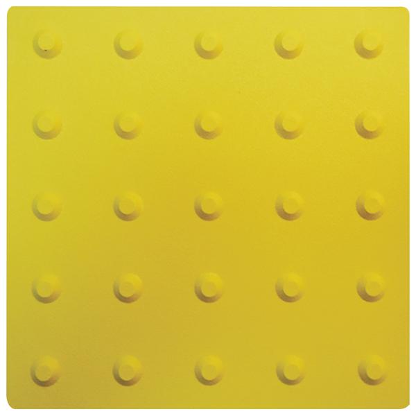 ※個人宅配送不可商品となります。法人名でご注文ください。※送料無料ただし沖縄および各県離島、北海道の一部には別途送料が必要です。メール、電話などでお問い合わせください。点字パネル 300角ポイント 警告 タイプ  貼付けタイプ 裏面ブチルテ...