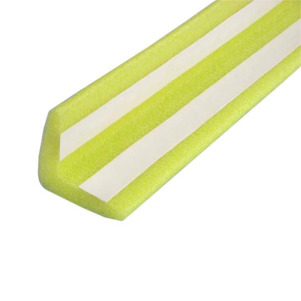 ※送料無料ただし沖縄および各県離島、北海道の一部には別途送料が必要です。メール、電話などでお問い合わせください。Ｌ型ショックレス SL-75 イエロー 両面テープ付き　長さ１７００mm　サイズ７５×７５mm　２０本セット （日大工業） 養生...