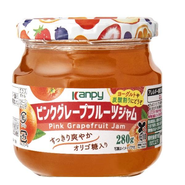 爽やかなピンクグレープフルーツの酸味が楽しめるジャムです。パンに塗りやすいソフトタイプ。パンやケーキに又、ヨーグルトやアイスクリームのトッピングなどにたっぷりご利用ください。炭酸水で割って飲むのもススメです。