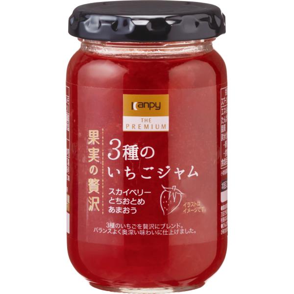 スカイベリー・とちおとめ・あまおうの３種のいちごを贅沢にブレンド。バランスよく奥深い味わいに仕上げました。