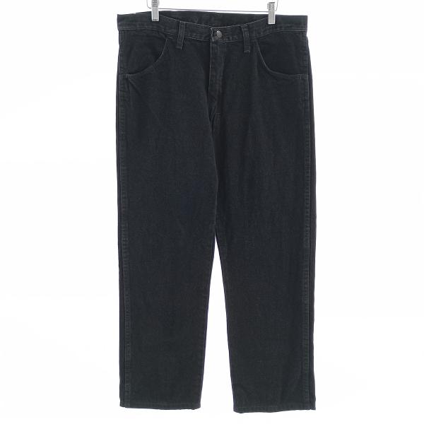 【コンディション】ランク：B【サイズ】着用感：メンズw36表記サイズ：W36 L30ウエスト：92cm股上：32cm股下：69cmもも周り：66cm裾周り：44cm【商品詳細】商品名：古着 ラスラー RUSTLER ブラックデニム ストレー...