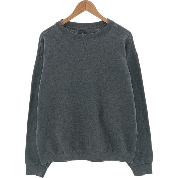 【コンディション】ランク：C【サイズ】着用感：メンズL表記サイズ：L着丈：66cm身幅：60cm肩幅：56.5cm袖丈：61cm【商品詳細】商品名：古着 PLUMA 無地 ブランクスウェットシャツ トレーナー メンズL相当 /eaa4179...