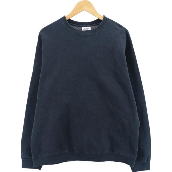 【コンディション】ランク：B【サイズ】着用感：メンズXL表記サイズ：XL着丈：68cm身幅：60cm肩幅：56cm袖丈：61.5cm【商品詳細】商品名：古着 90年代 PLUMA 無地 ブランクスウェットシャツ トレーナー USA製 メンズ...