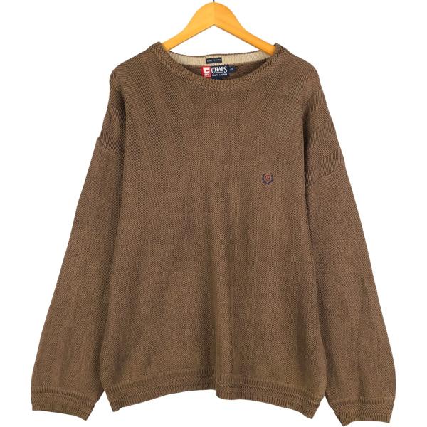 【コンディション】ランク：C【サイズ】着用感：メンズL表記サイズ：L着丈：65.5cm身幅：63.5cm肩幅：63.5cm袖丈：58.5cm【商品詳細】商品名：古着 ラルフローレン Ralph Lauren CHAPS チャップス ヘリンボ...