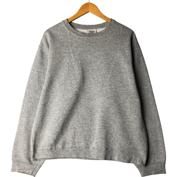 【コンディション】ランク：C【サイズ】着用感：メンズL表記サイズ：L着丈：62.5cm身幅：58.5cm肩幅：54cm袖丈：59cm【商品詳細】商品名：古着 90年代 プルマ PLUMA HEAVYWEIGHT FLEECE 無地 ブランク...