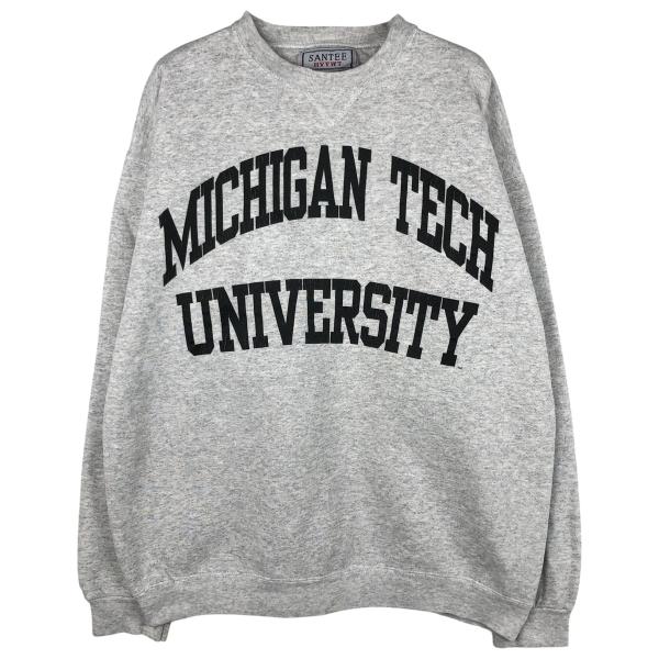 【コンディション】ランク：C【サイズ】着用感：メンズL表記サイズ：LARGE着丈：67cm身幅：59cm肩幅：61.5cm袖丈：58.5cm【商品詳細】商品名：古着 90年代 サンティー SANTEE HVYWT カレッジスウェットシャツ ...