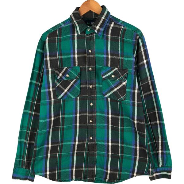 【コンディション】ランク：C【サイズ】着用感：メンズXL表記サイズ：不明着丈：78.5cm身幅：62.5cm肩幅：48.5cm袖丈：65.5cm【商品詳細】商品名：古着 Guide Line OUTFITTING 長袖 フランネルチェックシ...