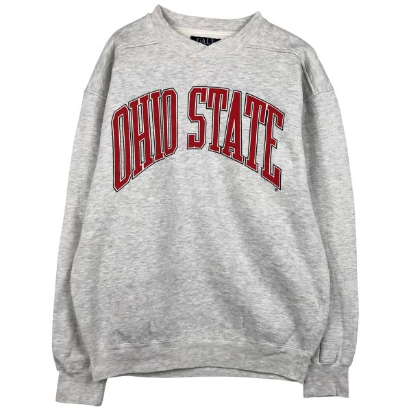 【コンディション】ランク：C【サイズ】着用感：メンズS表記サイズ：S着丈：72cm身幅：56.5cm肩幅：60.5cm袖丈：61cm【商品詳細】商品名：古着 GALT CREW OHIO STATE オハイオ州立大学 カレッジスウェットシャ...