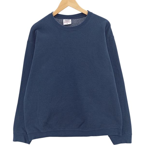 【コンディション】ランク：B【サイズ】着用感：メンズXL表記サイズ：XL着丈：67cm身幅：61cm肩幅：58cm袖丈：59cm【商品詳細】商品名：古着 PLUMA HEAVYWEIGHT FLEECE 無地 ブランクスウェットシャツ トレ...