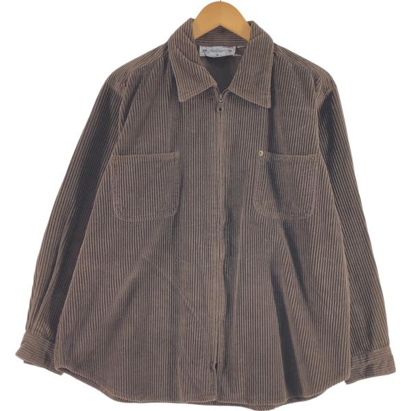 【コンディション】ランク：B【サイズ】着用感：レディースXL表記サイズ：不明着丈：71.5cm身幅：60cm肩幅：48cm袖丈：56cm【商品詳細】商品名：古着 Colton Express フルジップ 長袖 コーデュロイシャツ レディース...