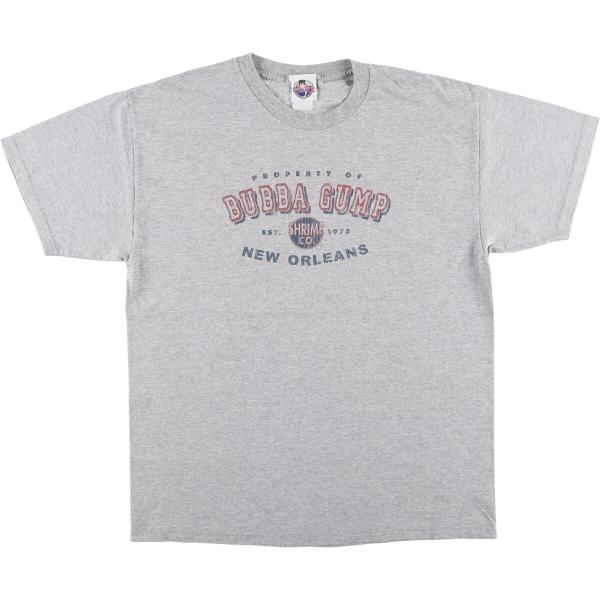 【コンディション】ランク：C【サイズ】着用感：メンズL表記サイズ：不明着丈：71.5cm身幅：55.5cm肩幅：52.5cm袖丈：21cm【商品詳細】商品名：古着 BUBBA GUMP ババガンプシュリンプ アドバタイジングTシャツ メンズ...