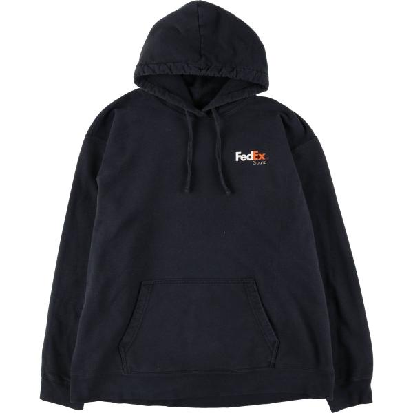 【コンディション】ランク：C【サイズ】着用感：メンズXL表記サイズ：不明着丈：68.5cm身幅：58cm肩幅：54.5cm袖丈：59cm【商品詳細】商品名：古着 FedEx フェデックス スウェットプルオーバーパーカー メンズXL相当 /e...