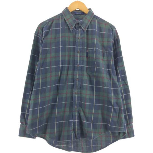【コンディション】ランク：B【サイズ】着用感：メンズL表記サイズ：L着丈：77cm身幅：62cm肩幅：55cm袖丈：56.5cm【商品詳細】商品名：古着 90年代 ラルフローレン Ralph Lauren CHAPS チャップス 長袖 ボタ...
