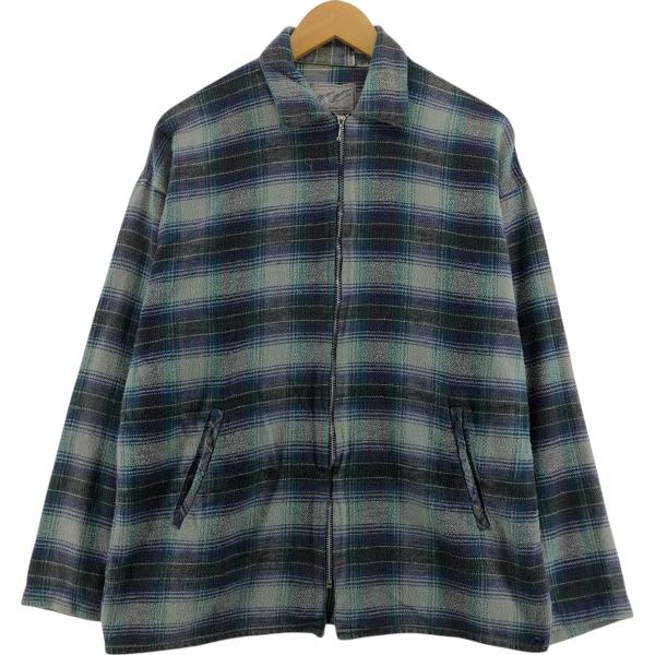 【コンディション】ランク：C【サイズ】着用感：メンズS表記サイズ：S着丈：68.5cm身幅：55cm肩幅：57.5cm袖丈：52cm【商品詳細】商品名：古着 Address Unknown オンブレチェック シャツジャケット メンズS相当 ...