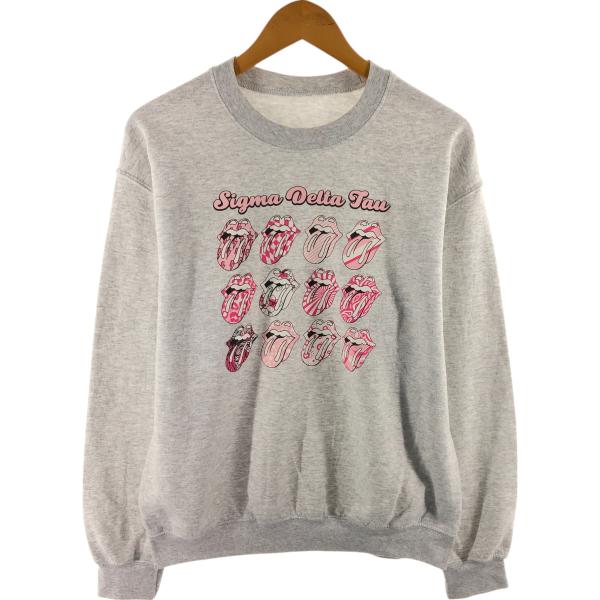 【コンディション】ランク：C【サイズ】着用感：メンズL表記サイズ：不明着丈：63.5cm身幅：55.5cm肩幅：50.5cm袖丈：59.5cm【商品詳細】商品名：古着 Sigma Delta Tau シグマデルタタウ プリントスウェットシャ...