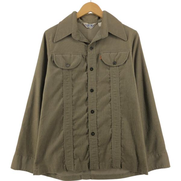 【コンディション】ランク：B【サイズ】着用感：メンズM表記サイズ：M着丈：71cm身幅：50.5cm肩幅：39.5cm袖丈：61.5cm【商品詳細】商品名：古着 70年代 リーバイス Levi's PANATELA パナテラ 長袖 コーデュ...