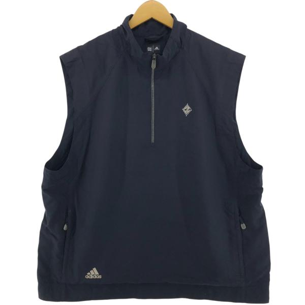 【コンディション】ランク：C【サイズ】着用感：メンズXL表記サイズ：XL/TG着丈：72cm身幅：68.5cm肩幅：53.5cm【商品詳細】商品名：古着 00年代 アディダス adidas CLIMASHELL WIND ハーフジップ ウォ...