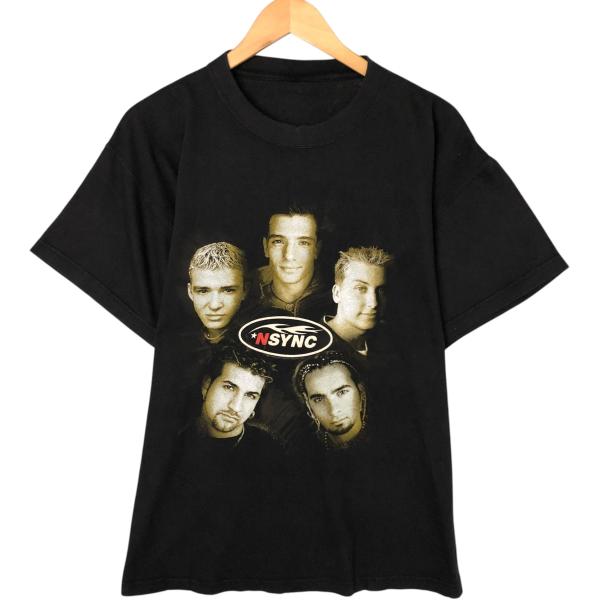【コンディション】ランク：C【サイズ】着用感：レディースL表記サイズ：不明着丈：67cm身幅：54cm裄丈：45.5cm袖丈(脇下計測)：15cm【商品詳細】商品名：古着 'NSYNC インシンク バンドTシャツ バンT レディースL相当 ...