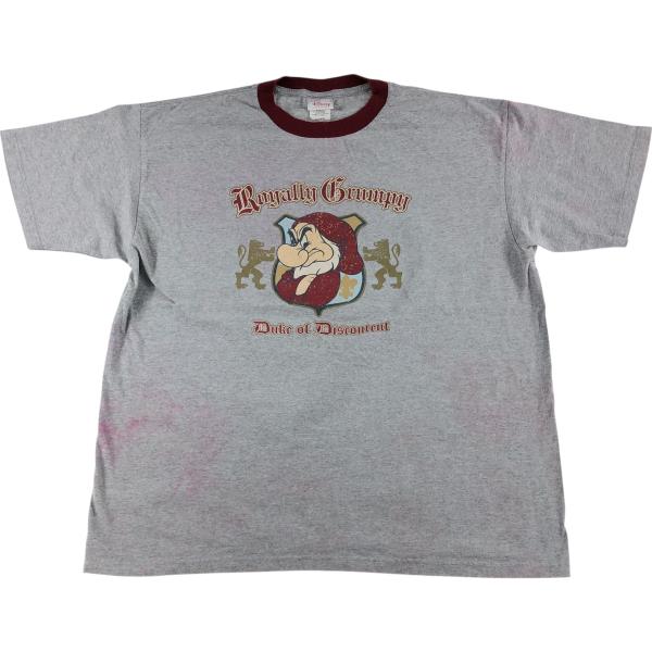 【コンディション】ランク：C【サイズ】着用感：メンズXL表記サイズ：X-LARGE着丈：69cm身幅：60.5cm肩幅：54.5cm袖丈：20.5cm【商品詳細】商品名：古着 DISNEY STORE GRUMPY グランピー キャラクター...