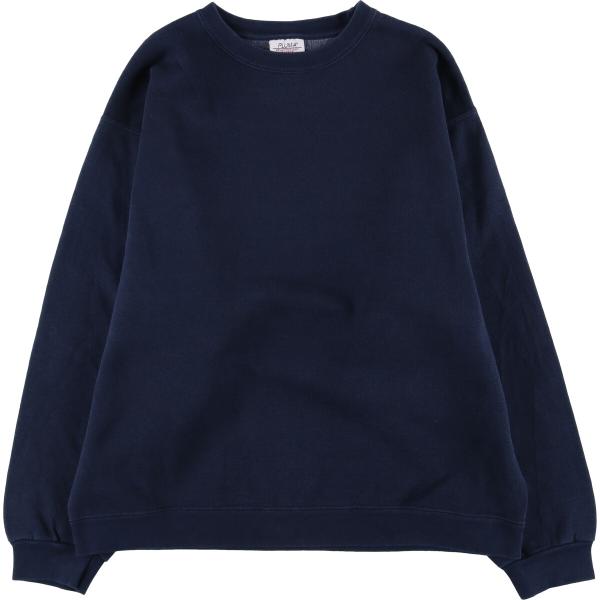 【コンディション】ランク：C【サイズ】着用感：メンズXL表記サイズ：XL着丈：64.5cm身幅：61cm肩幅：55.5cm袖丈：57.5cm【商品詳細】商品名：古着 PLUMA HEAVYWEIGHT 無地 ブランクスウェットシャツ トレー...