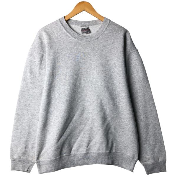 【コンディション】ランク：C【サイズ】着用感：メンズXL表記サイズ：XL(46-48)着丈：65cm身幅：58.5cm肩幅：56cm袖丈：57.5cm【商品詳細】商品名：古着 90年代 オニータ ONEITA POWER-SWEATS 無地...