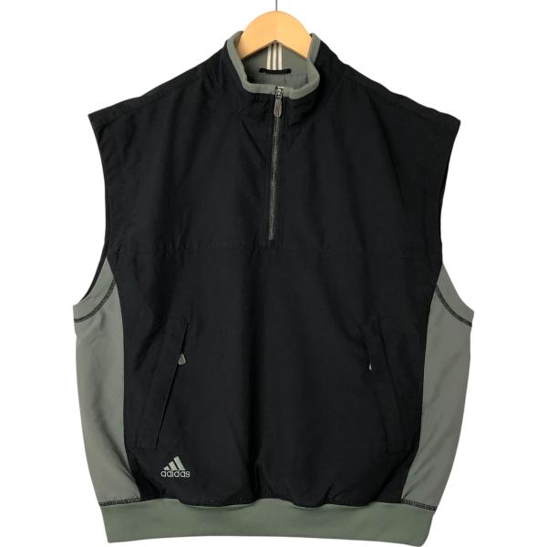 【コンディション】ランク：C【サイズ】着用感：メンズL表記サイズ：L着丈：69.5cm身幅：62.5cm肩幅：59cm【商品詳細】商品名：古着 00年代 アディダス adidas CLIMASHELL WIND ハーフジップ ウォームアップ...