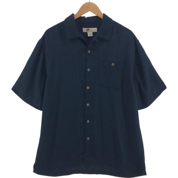 【コンディション】ランク：B【サイズ】着用感：メンズL表記サイズ：L着丈：78.5cm身幅：61.5cm肩幅：49.5cm袖丈：27.5cm【商品詳細】商品名：古着Joe Marlin 半袖 オープンカラー レーヨンシャツ ボックスシャツ ...
