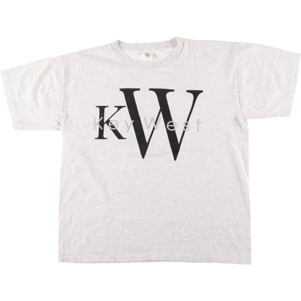 【コンディション】ランク：C【サイズ】着用感：メンズXL表記サイズ：XL着丈：67.5cm身幅：59cm肩幅：55.5cm袖丈：20.5cm【商品詳細】商品名：古着 90年代 NATIONAL MILLS KEY WEST プリントTシャツ...