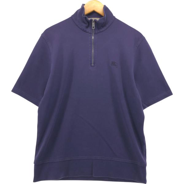 【コンディション】ランク：C【サイズ】着用感：メンズL表記サイズ：L着丈：68.5cm身幅：55.5cm肩幅：45.5cm袖丈：27cm【商品詳細】商品名：古着 バーバリー Burberry's BURBERRY BRIT ハーフジップスウ...