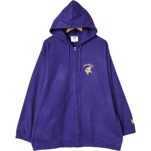 【コンディション】ランク：C【サイズ】着用感：メンズL表記サイズ：L着丈：72cm身幅：66.5cm肩幅：57.5cm袖丈：56.5cm【商品詳細】商品名：古着 NFL MINNESOTA VIKINGS ミネソタバイキングス バックロゴ ...