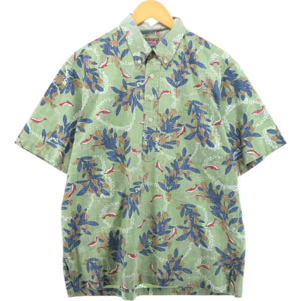 【コンディション】ランク：C【サイズ】着用感：メンズL表記サイズ：L着丈：73cm身幅：61.5cm肩幅：49cm袖丈：26.5cm【商品詳細】商品名：古着 90年代 レインスプーナー REYNSPOONER COMMEMORATIVE C...