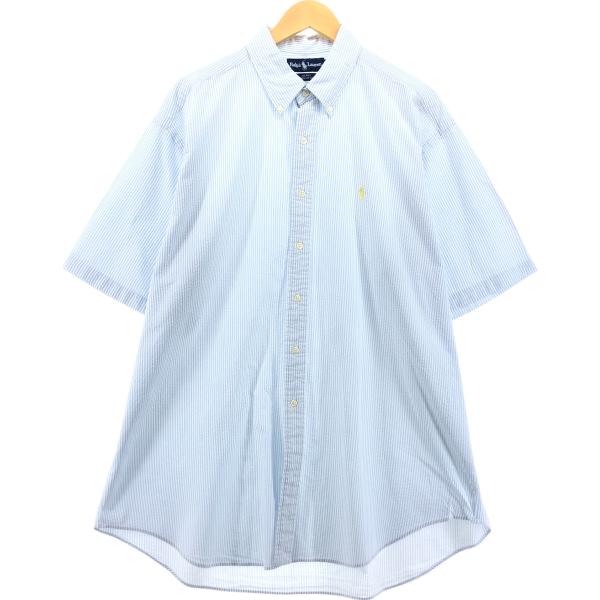 【コンディション】ランク：B【サイズ】着用感：メンズXL表記サイズ：XL着丈：88cm身幅：72cm肩幅：57cm袖丈：28cm【商品詳細】商品名：古着 ラルフローレン Ralph Lauren Ralph Lauren BLAKE シアサ...