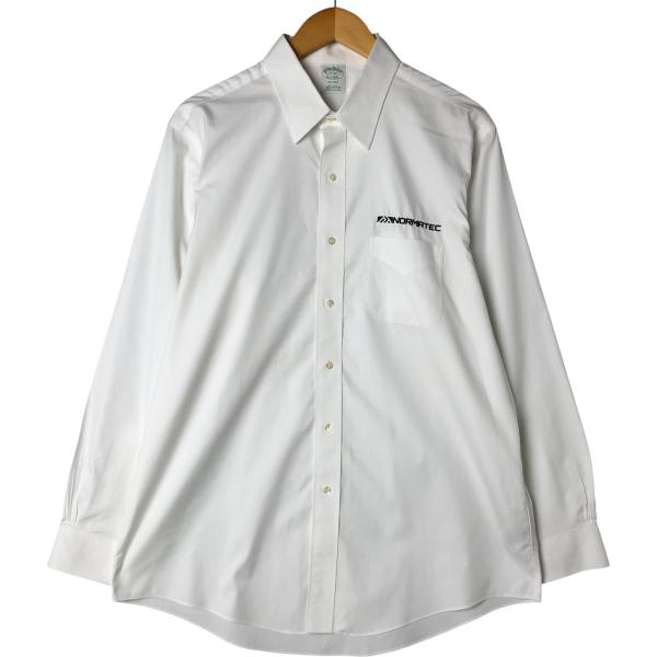 【コンディション】ランク：C【サイズ】着用感：メンズL表記サイズ：17-34着丈：83cm身幅：60.5cm肩幅：49cm袖丈：62.5cm【商品詳細】商品名：古着 ブルックスブラザーズ Brooks Brothers Est.1818 N...